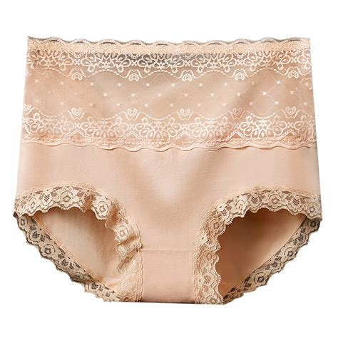 Diufon Oversized Underwear For Women High Waisted Lace Briefs Solid