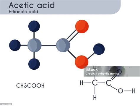 Acetic Acid Molecule Stock Illustration Download Image Now Acid