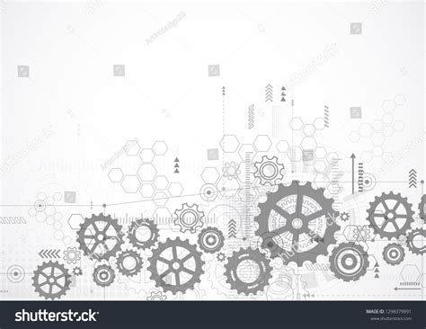 Abstract Technology Background Communication Engineering Concept Stock Vector Royalty Free