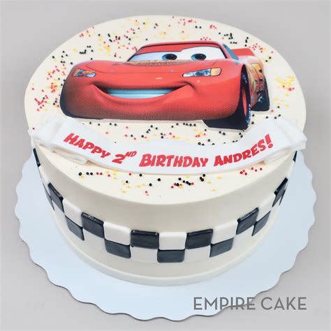 Lightning Mcqueen Cars Edible Print Empire Cake