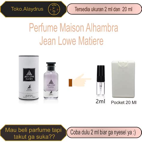 Jual Decant Jean Lowe Matiere By Maison Alhambra 3 Ml 5 Ml 10 Ml