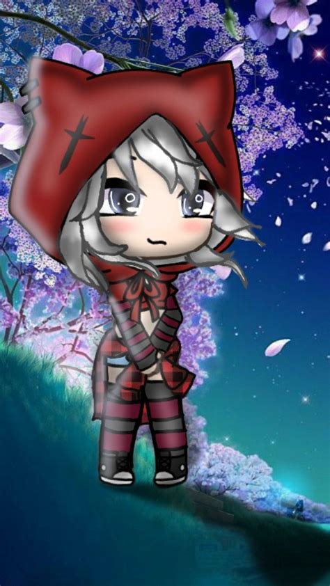 By The Cherry Blossem Cute Anime Chibi Anime Chibi Anime