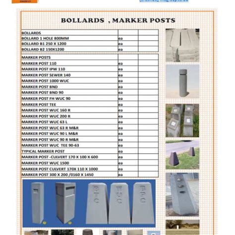 Precast Concrete Marker Posts Mokolodi Trading Company Pty Ltd