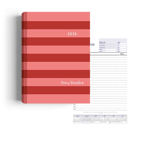 Burble Candy Stripes Diary Management