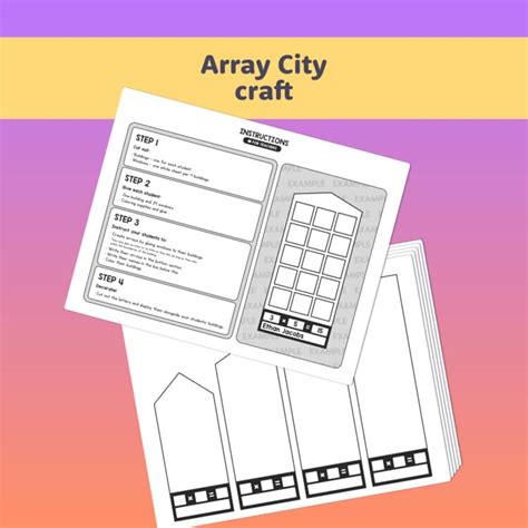 Array Crafts And Activities Bundle Multiplication Arrays Repeated Addition