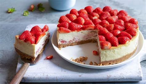 Cheesecake Aux Fraises Et Fromage Frais Plat Et Recette Des Milliers