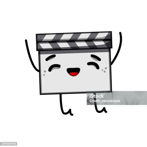 Take Clapper Board Character Cartoon Vector Illustration Stock Illustration Download Image Now