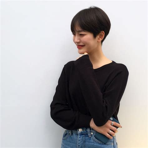 ️ 손질까지 편한 숏컷 💜 툴툴 털어말려 쓸어넘기기만 하세요💁🏻‍♀️ 두상에 맞는 뿌리펌 과 볼륨c컬 로 펌인듯