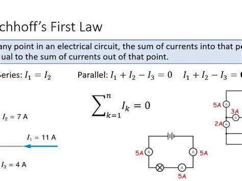 Kirchhoffs First Law Teaching Resources