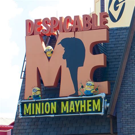 Despicable Me Minion Mayhem Logo Minion Land Now Open At Universal