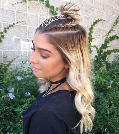 Hair Half Up Half Down Bun At Anthony Blubaugh Blog