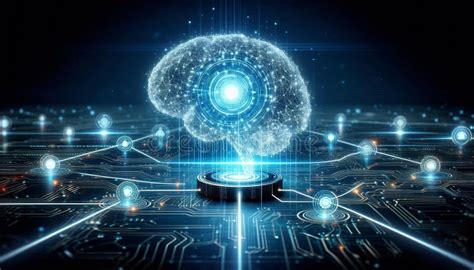 Ai Powered Cybersecurity System Securing Corporate Networks Stock