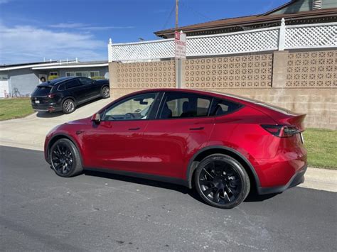 Just Picked Up Our 2024 Model Y Long Range In Ultra Red Austin Build