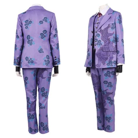 Tokyo Revengers Inui Seishu Costume Purple Floral Suit Inui Seishu