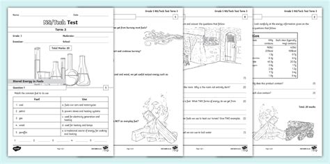 Natural Science Test Grade 5 Term 3 Teacher Made