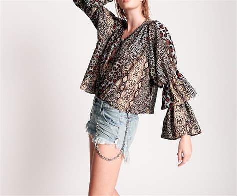 Punk Python Sophisticated Savage Top Oneteaspoon One Teaspoon