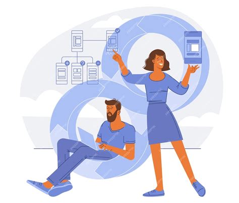 Premium Vector Devops Lifecycle Services Software Development And Operation Vector Concept