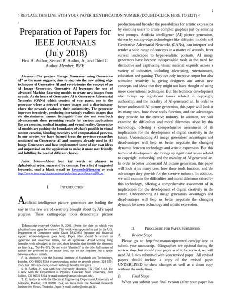 Ieee Template Pdf