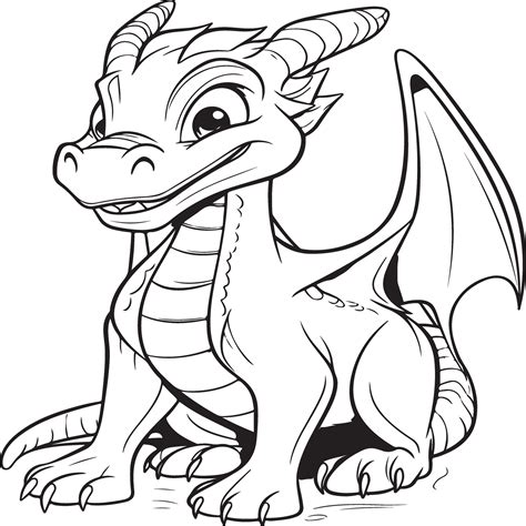 Dragon Coloring Easy