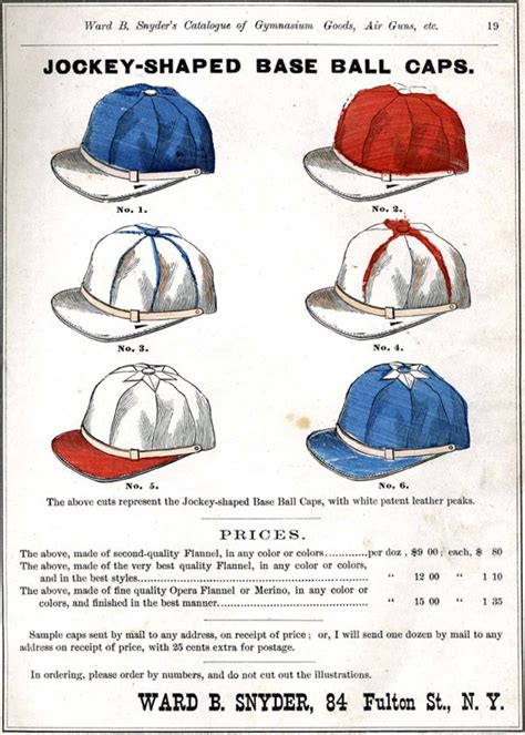 Baseball History 19th Century Baseball Image Snyders Jockey Shaped