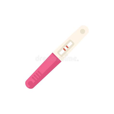 Positive Pregnancy Test Result Showing Two Lines Stock Illustration