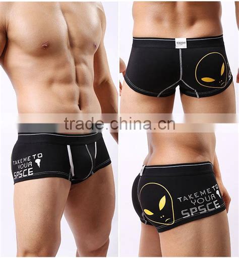 Mgoo Passed Test Mens Sexy Gay Underwear Black Tight Cotton Spandex Big