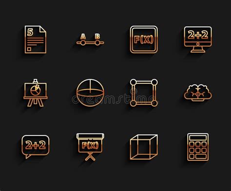 Set Line Graph Schedule Chart Diagram Geometric Figure Cube Infinity Function Mathematical