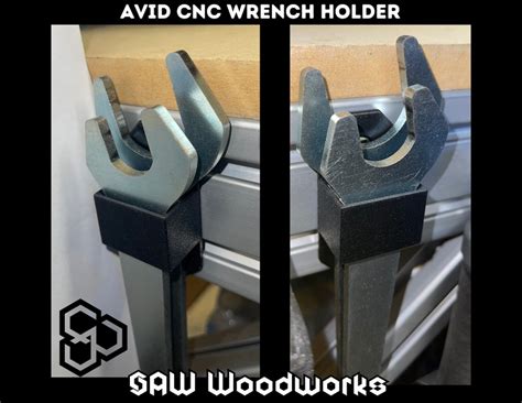Avid Cnc Wrench Holder 3d Printed Tool Holder Etsy