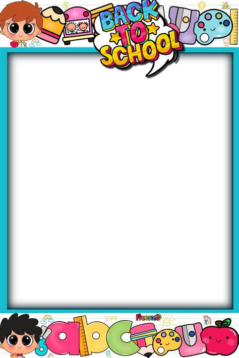 School Frame Png Body Parts Preschool School Frame Back To School