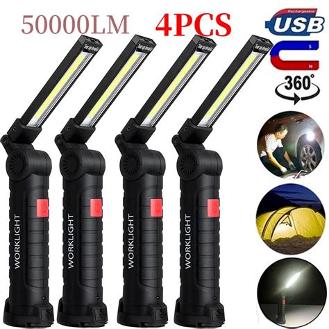 led 해루질 랜턴 헤드랜턴캠핑 수리 자동차용 휴대용 5 가지 모드 cob led 작업등 usb 충전식 티몬