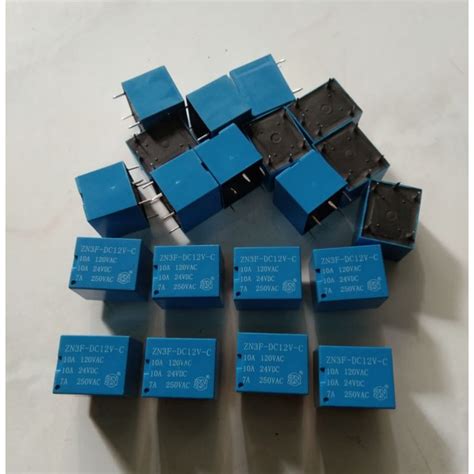 Jual Relay Dc 12v 10a 5 Pin Merek Zn Shopee Indonesia