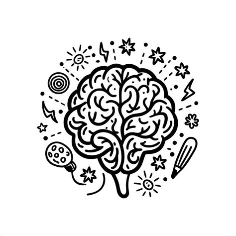 Brain Doodle Images 55423092 Vector Art At Vecteezy