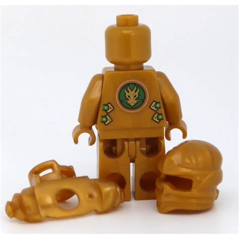 Lego Lloyd Golden Ninja With Shoulder Armor And Gold Head Minifigure