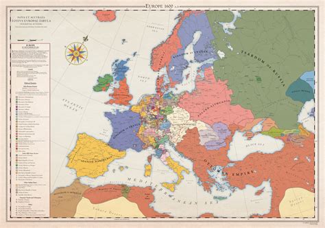 Mapa Histórico De Europa 1600 Mapas Milhaud