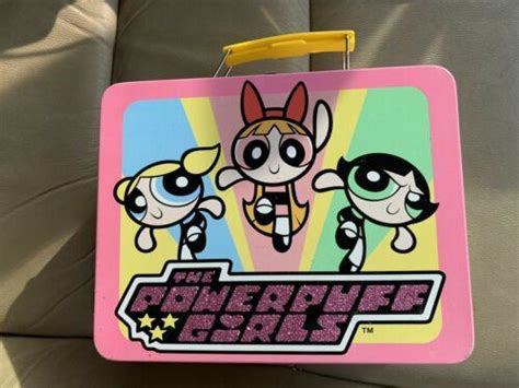 Vintage Powerpuff Girls Tin Lunch Box Excellent Condition 3937195529