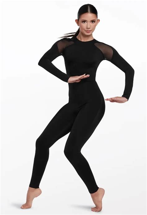 Sporty Dance Unitard With Mesh Insets Balera™