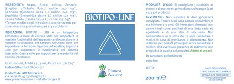 Biotipo Linf 200ml Pianeta Azzurro