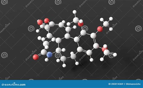 Colchicine Molecular Structure 3d Model Molecule Antigout Agents Structural Chemical Formula
