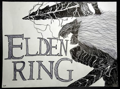 Made A Maliketh Drawing For My Art Class Reldenring