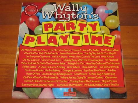 Wally Whyton Wally Whytons Party Playtime Lp Uk ЕХ ЕХ — покупайте на по