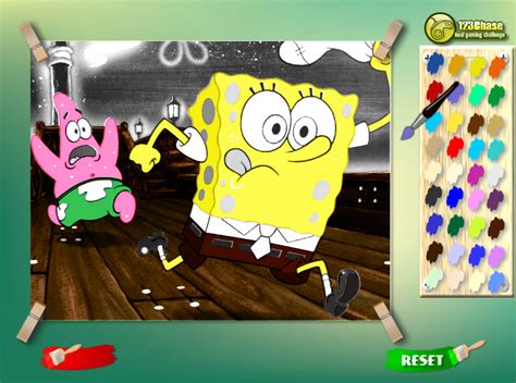 Spongebob Squarepants Coloring Game Play Online On Flash Museum 🕹️