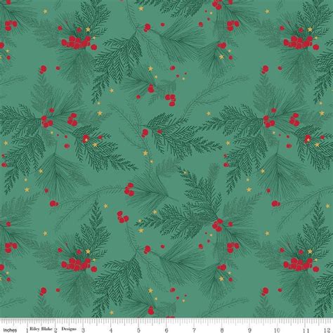 Riley Blake Designs Old Fashioned Christmas Main Alpine C12130 Alpine