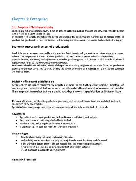 Unit 1 Business And Its Environment Download Free Pdf Franchising Partnership