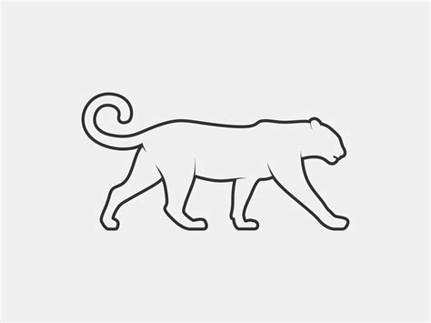 Cheetah Outline Vector Silhouette 11293900 Vector Art At Vecteezy