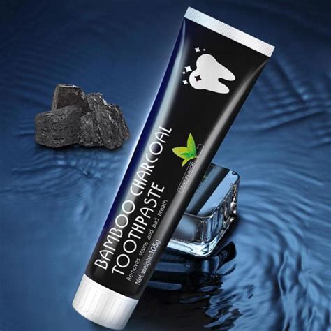 （new）（new）bamboo Black Toothpaste Teeth Whitening Deep Clean Charcoal