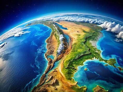Detailed Satellite Map Of The Magellan Strait South Americas Iconic