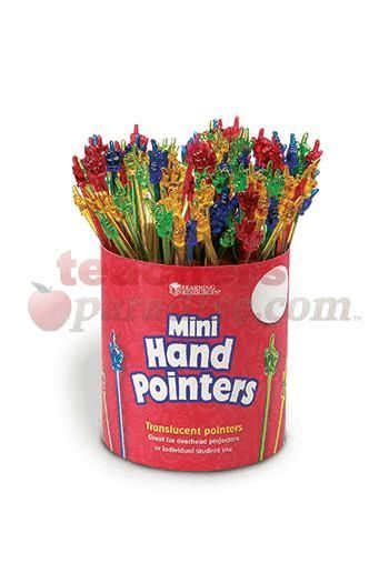Learning Resources Mini Hand Pointers Set Of 100 Ler1962 Teachersparadise