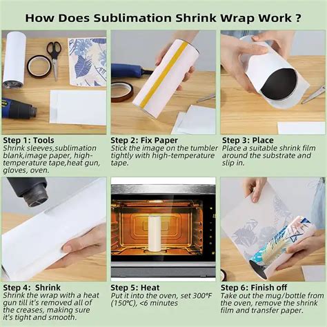 Shrink Wrap 10 Pack Sublimation Tumbler Sticky Vinyl Australia