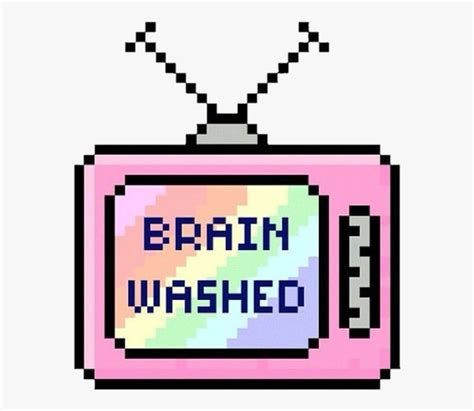 Tv Television Cute Pastel Pixel Pink Blue Green Yellow Retro Pink
