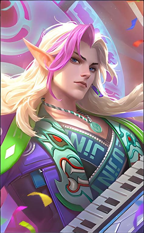 Card Estes Sparkle Mobile Legends Ilustrasi Karakter Desain Karakter Game Lukisan Galaksi